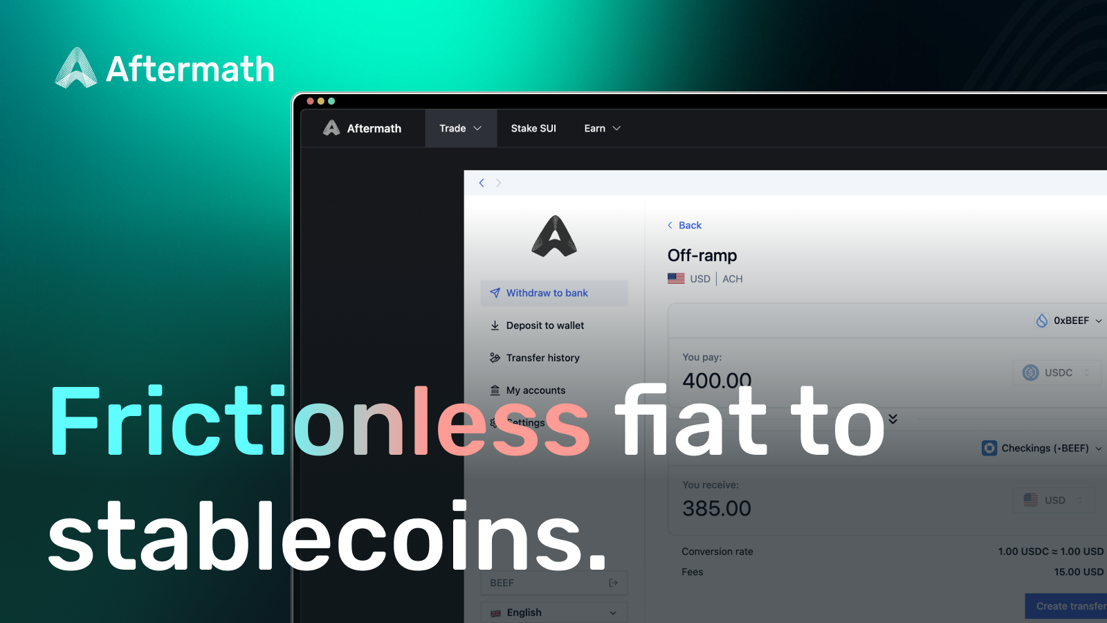 Aftermath Finance | On/Off Ramp